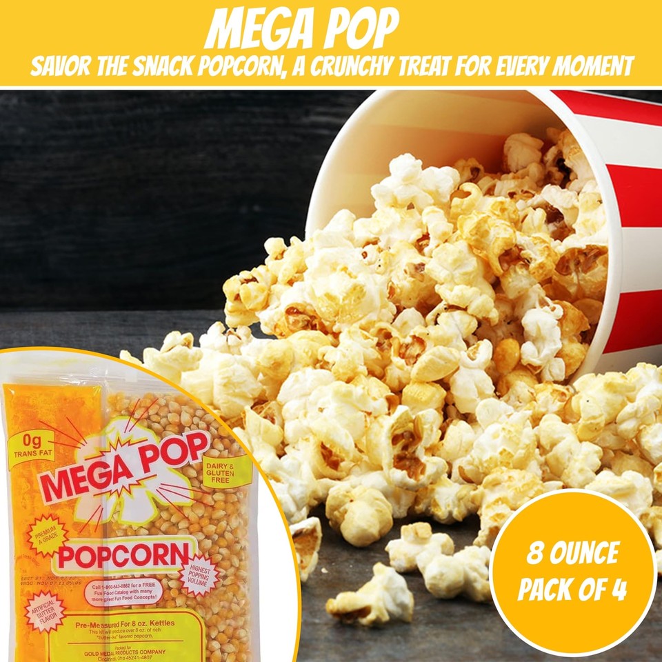 Popcorn 8 Oz - 4 Count 10.5 Ounce (Pack of 4) | eBay
