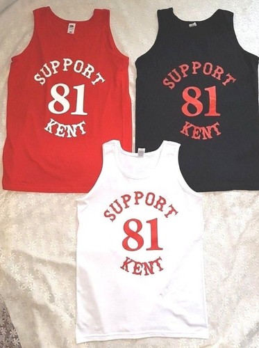SUPPORT 81 KENT HELLS ANGELS ENGLAND Vest Top Cotton BIG RED MACHINE ...