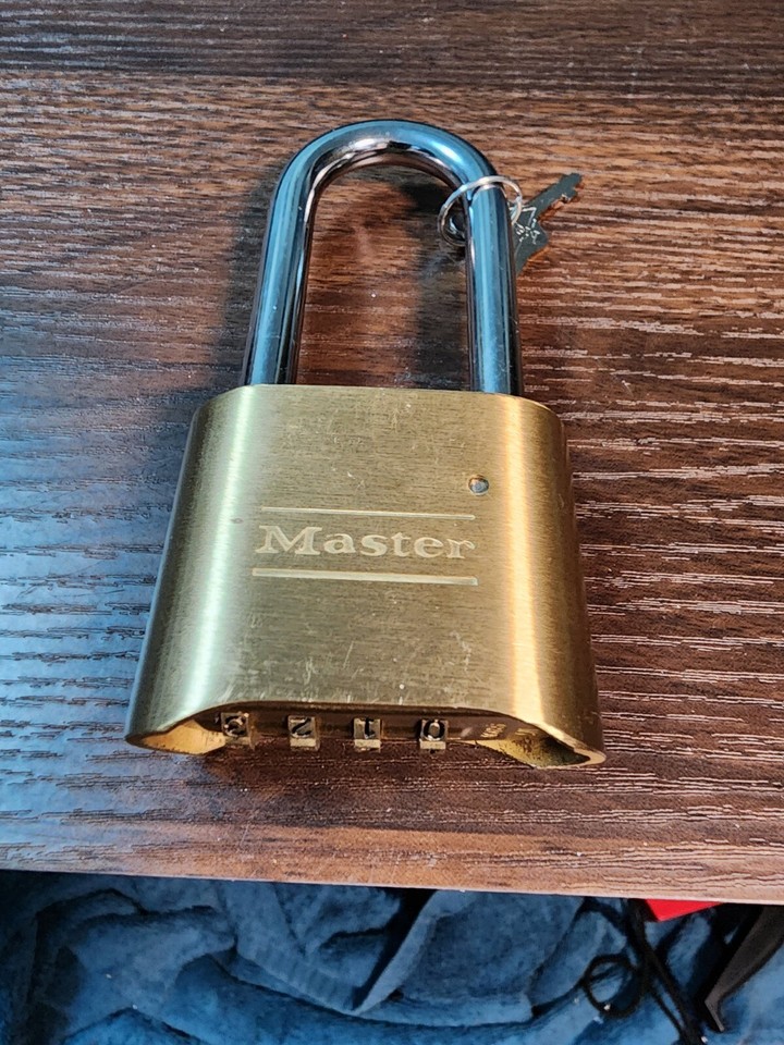 Master Lock 175 Brass Resettable Combination Padlock | eBay