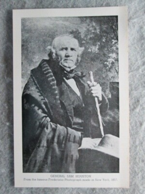 General Sam Houston From Famous Frederick's Photograph Made In 1857 ...