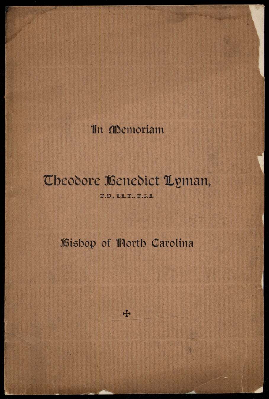 Ellison CAPERS / Sermon Commemorative of Theodore Benedict Lyman ...