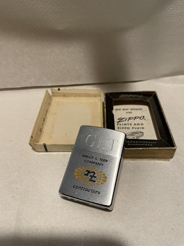 1966 Zippo Lighter New W/ Box Old Stock NELLO L. TEER Company ...