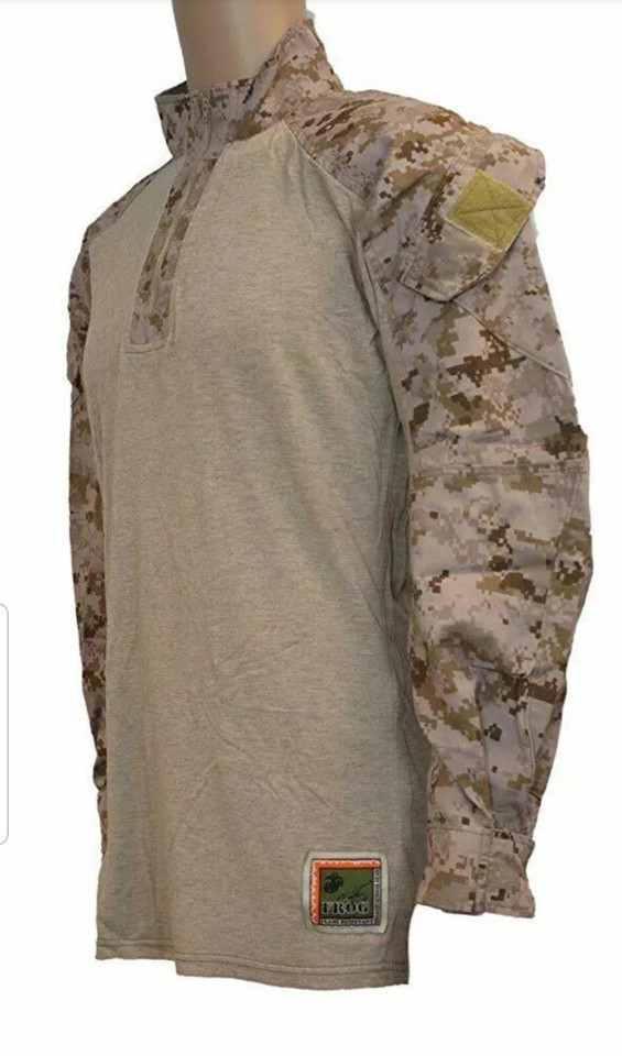 USMC FROG Combat Uniform Ensemble Shirt Desert MARPAT Large Long | eBay
