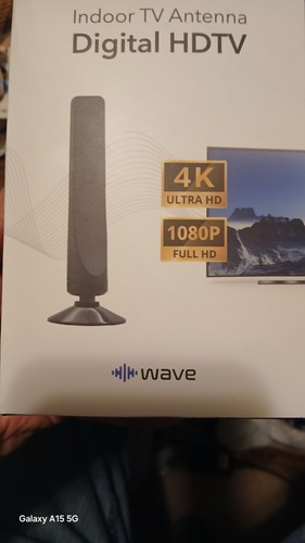 Wave Indoor TV Antenna Digital HDTV 4K 1080P New Wrapped In Original ...