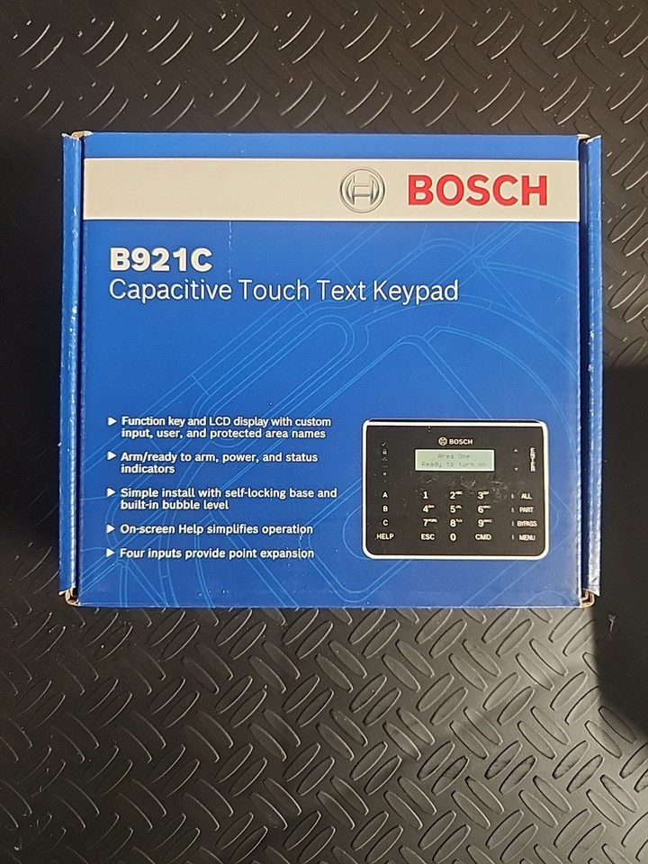 Bosch B921C Capacitive Touch Text Keypad - Factory Sealed (C1) | eBay
