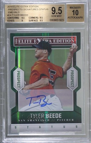 2014 Elite Extra Edition Status Emerald Die-Cut Signatures /25 Tyler ...