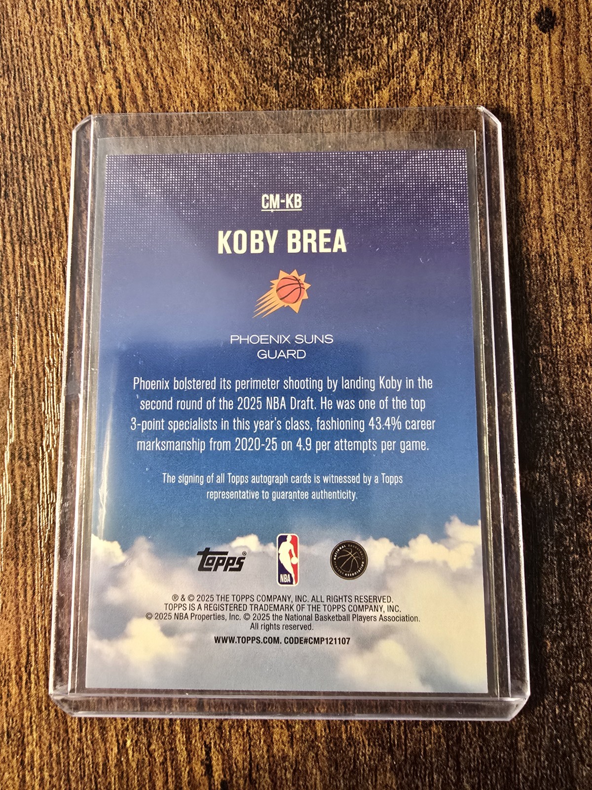 2025-26 Topps - Contemporary Marks Koby Brea #Cm-Kb Rainbow Foilboard ...