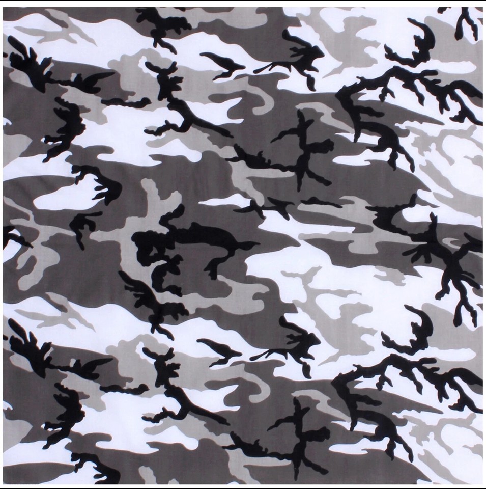 Rothco 4347 X-Large 27" Jumbo Camouflage Bandana Scarf Military Colors ...