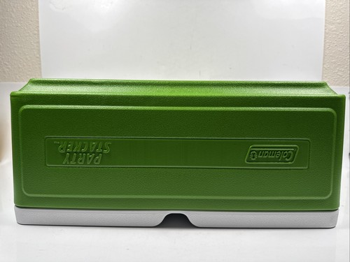 GREEN COLEMAN PARTY STACKER COOLER 24 CAN MODEL 6225 MADE IN USA ...