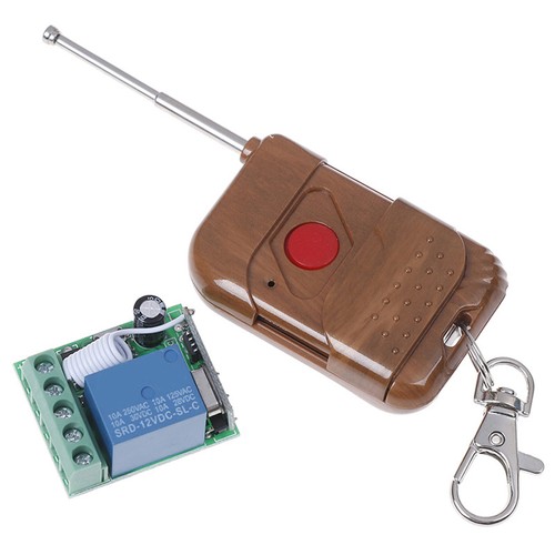 DC 12V 1 Channel Wireless Relay Remote Control Switch Receiver' With ...