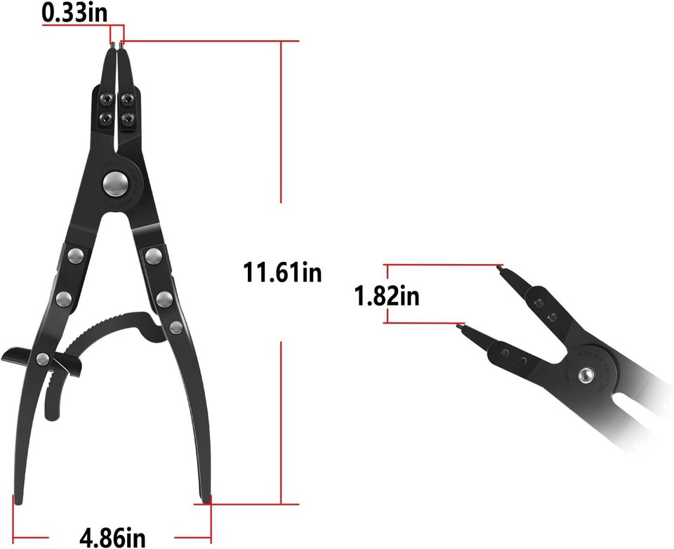 38700 Large Spindle Snap Ring Pliers Retaining Ring Pliers for Ford ...