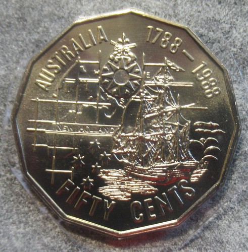 Australia 1988 Bicentenary Tall Ships 50 Cent BUNC Coin ex Mint Set | eBay