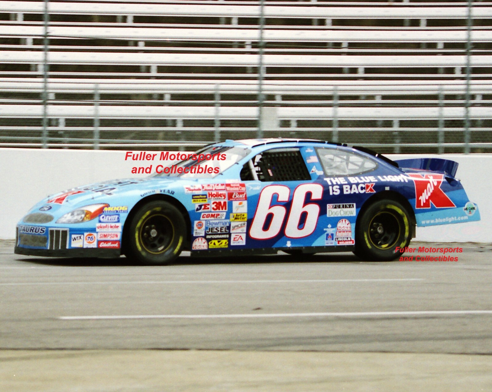 TODD BODINE 2001 #66 KMART BLUE LIGHT SPECIAL 8X10 PHOTO NASCAR WINSTON ...