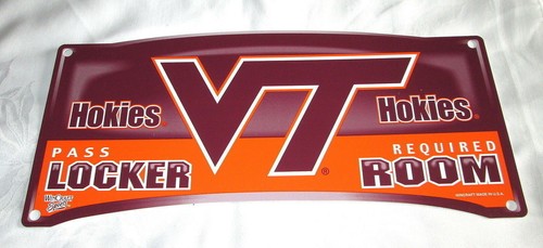 VIRGINIA TECH HOKIES LOCKER ROOM SIGN #04b - NEW | eBay