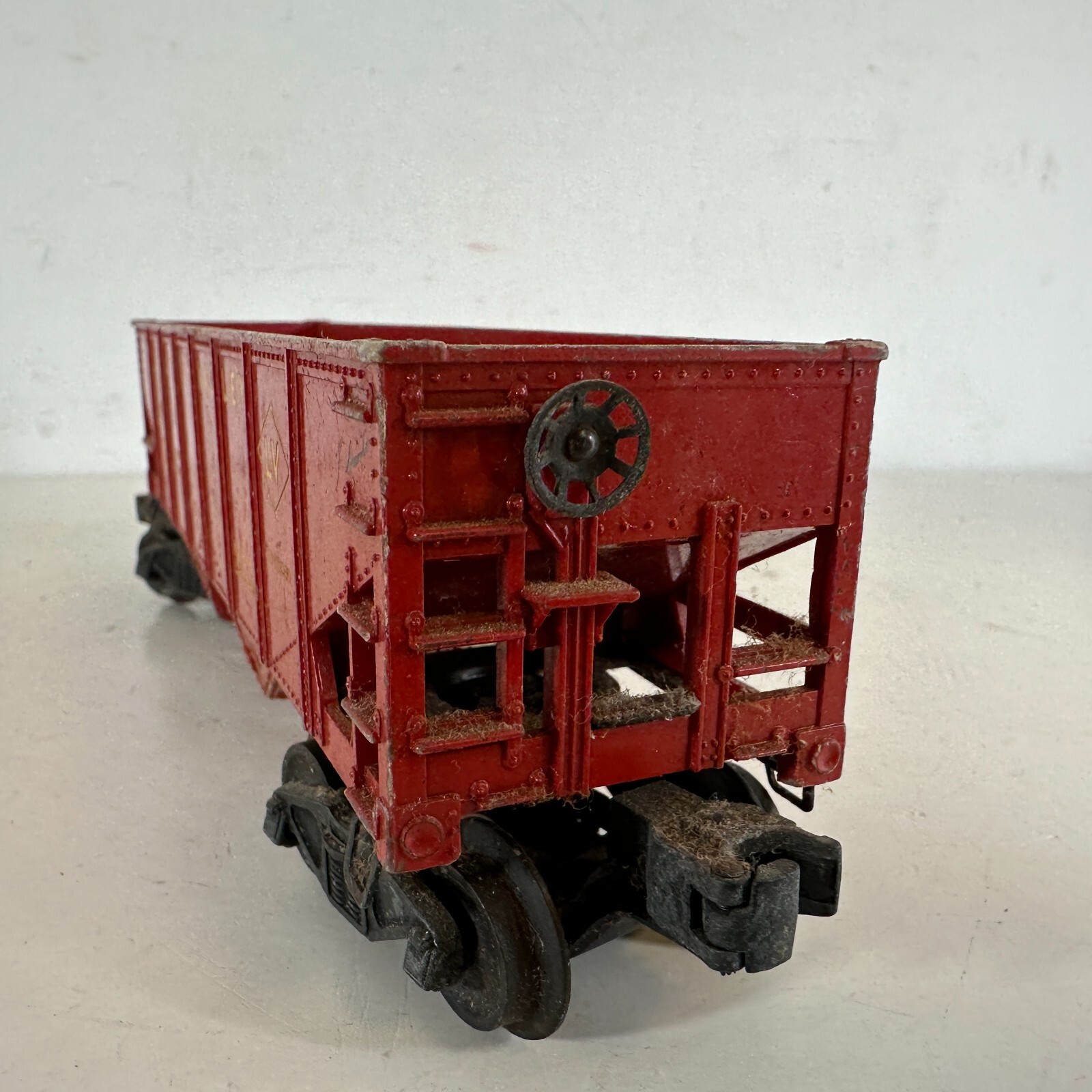 Lionel 6456 O Gauge Postwar Lehigh Valley LV 25000 Glossy Red 2-Bay ...