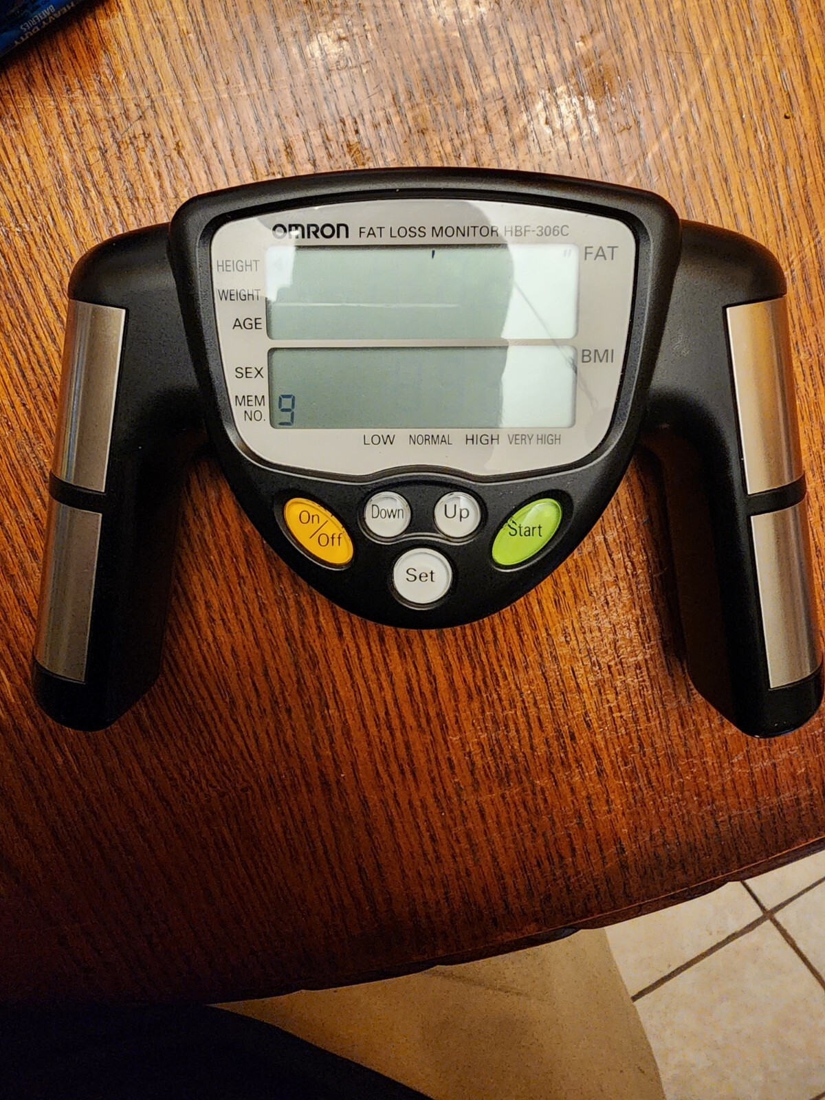 Omron HBF-306C Fat Loss BMI Monitor Tracker - Black Tested Works -Good ...