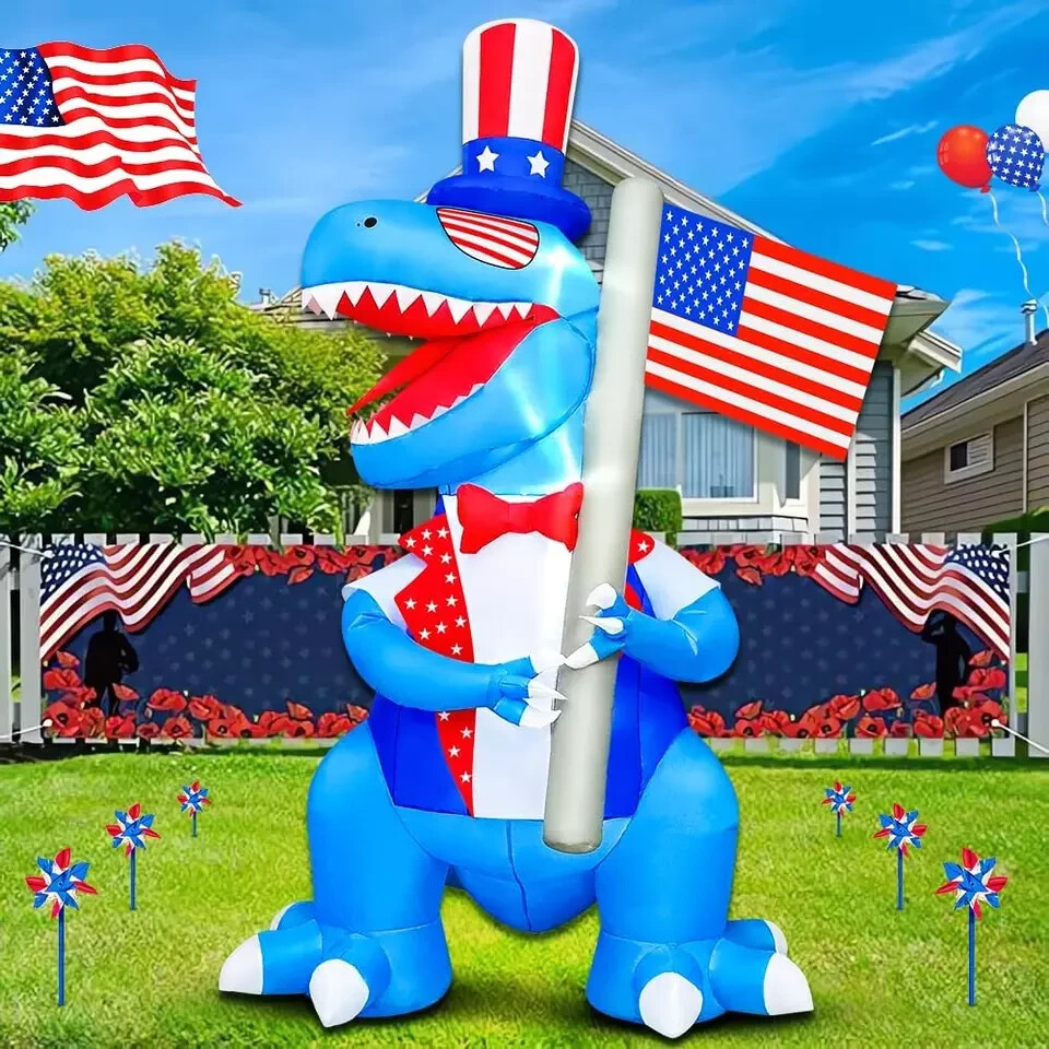 5FT Independence Day 4Th of July Inflatable Outdoor Decorations Blow ...