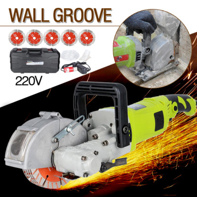 US 220V 4KW Commercial Electric Wall Chaser Groove Cutting Machine Wall ...