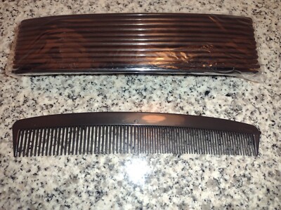 Hair Combs -Black Colored Plastic Classic Comb, 7" in Length. 12 in ...