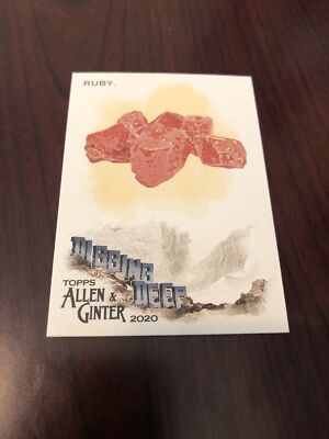 2020 Topps Allen & Ginter Digging Deep #DD-5 Ruby *Mint* | eBay