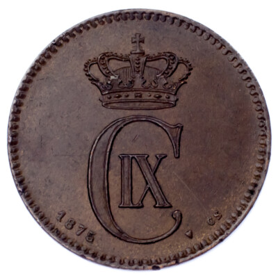 1875 Denmark 2 Ore Coin In XF, KM# 793.1 | eBay