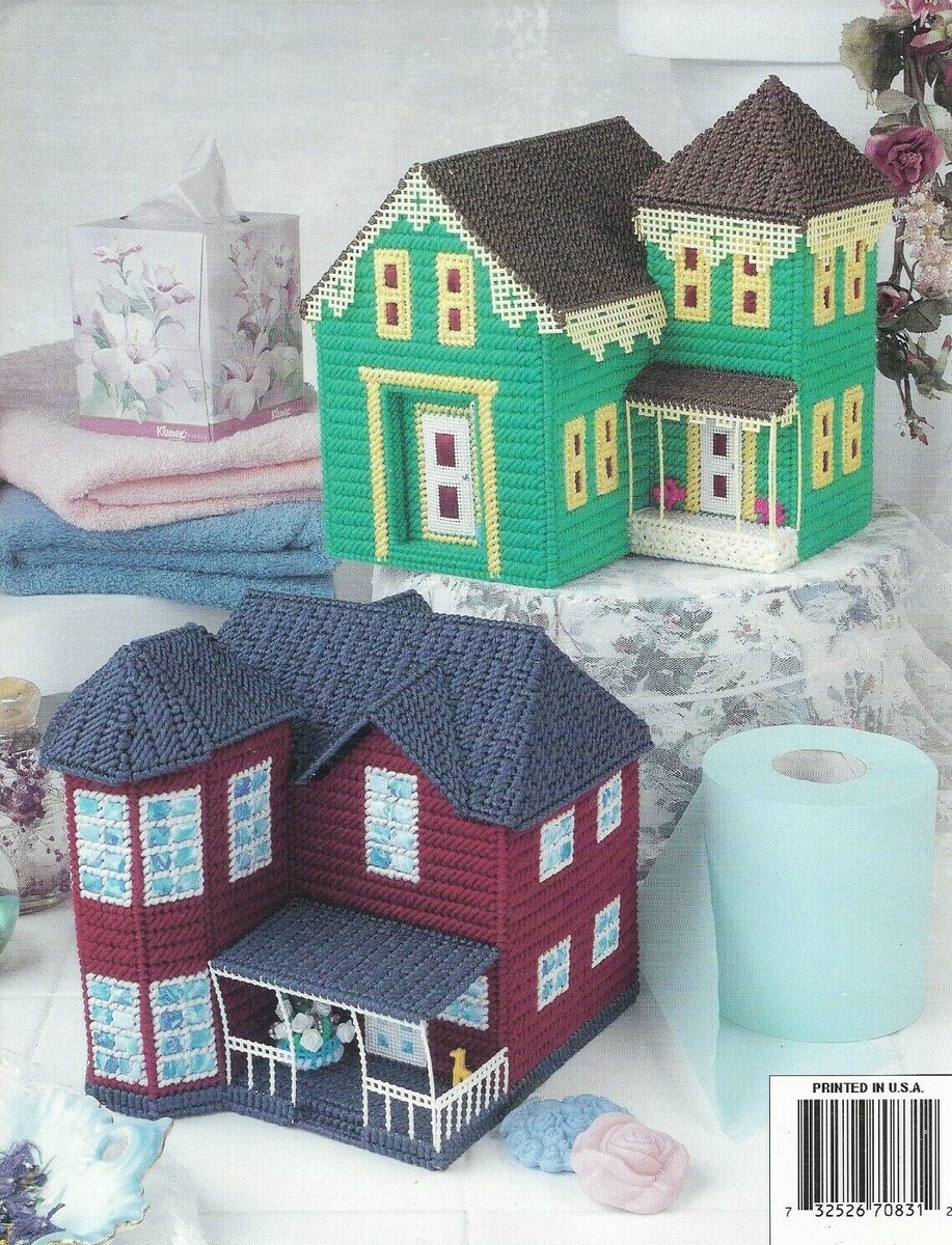 Plastic Canvas Tissue Box Houses Leisure Arts Little Red Schoolhouse