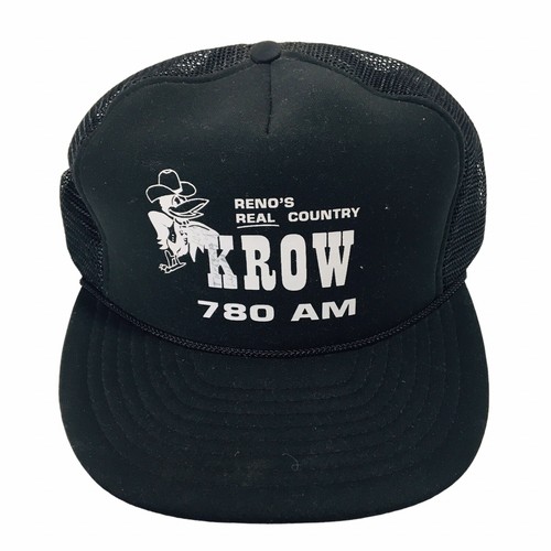 Vtg Country Music Station Reno Nevada 80s KROW 780 AM Trucker Hat ...