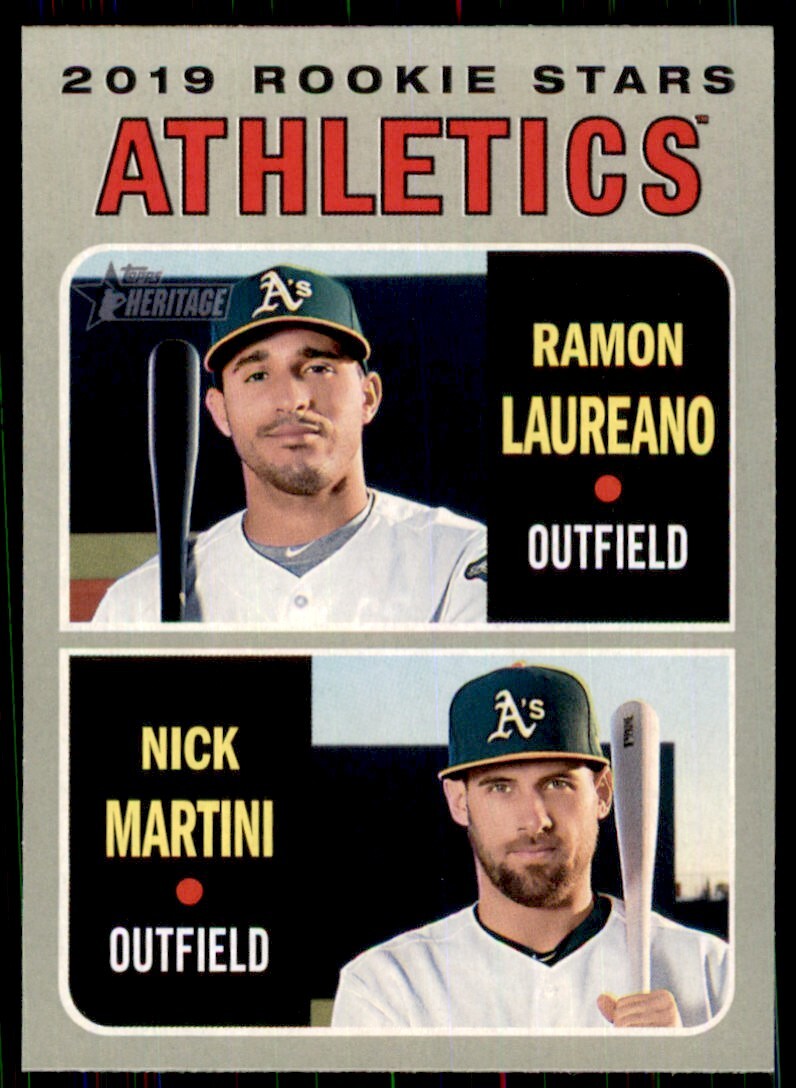 2019 TOPPS HERITAGE NICK MARTINI/RAMON LAUREANO RC OAKLAND ATHLETICS ...