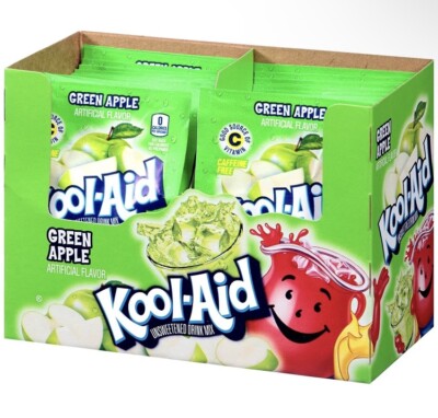 Green Apple Kool Aid Powdered Drink Mix (Pack of 48) | eBay