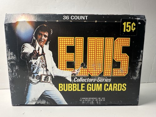 Vintage 1978 Elvis Presley Donruss Bubble Gum Cards Display Box A | eBay
