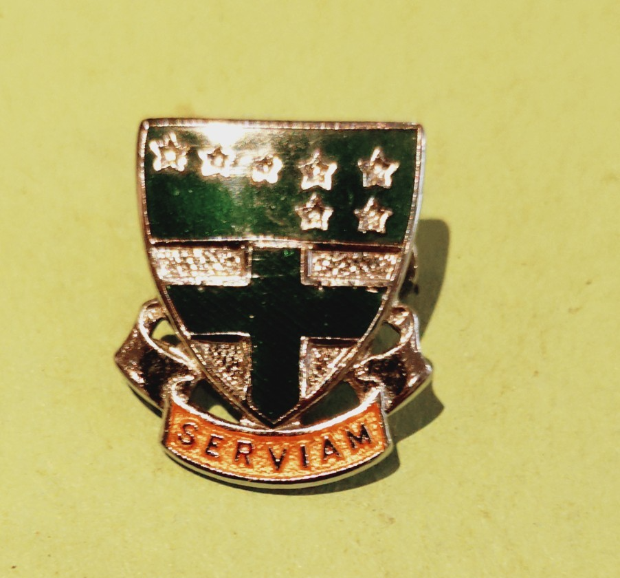 1950s Ursuline Schools Serviam Catholic Green Enamel Pin Badge. Schools ...