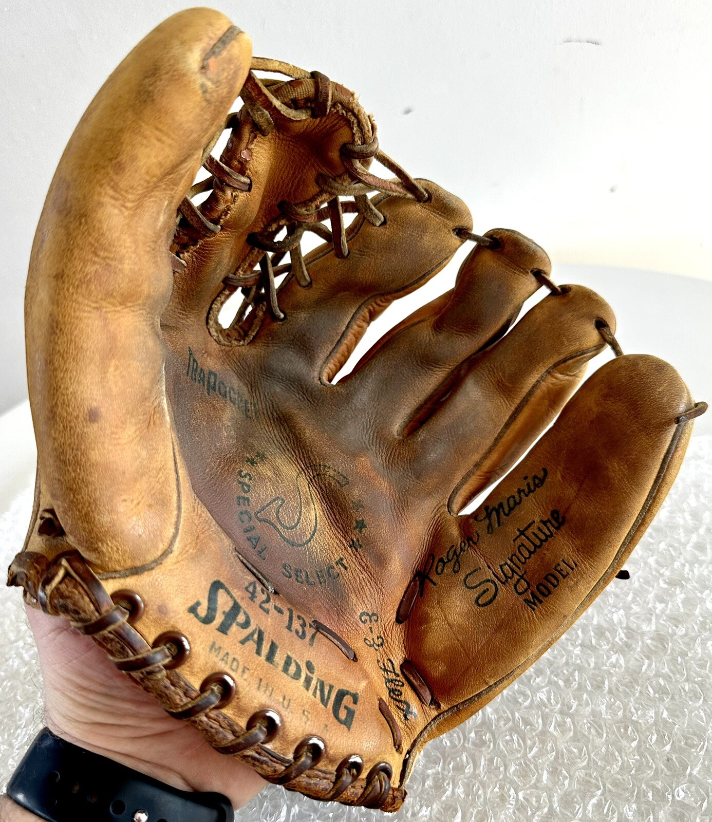 Vintage Spalding ROGER MARIS Signature Model 42-137 USA Baseball Glove ...