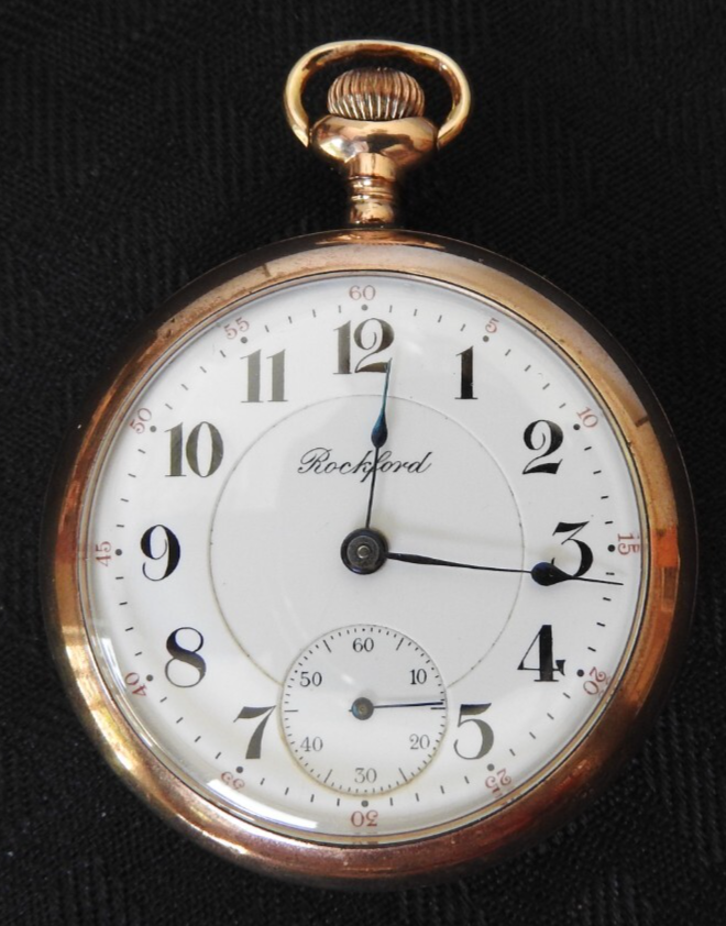 1899 Rockford Watch Co. Gold Filled 910 Railroad Grade 21 Jewel Pocket ...