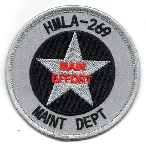 USMC HMLA-269 LAWMAN STAR GREY BLACK GUNRUNNERS MAIN EFFORT EMBROIDERED ...