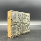 Vtg Letterpress Cartoon Printing Block Metal on Wood End of School Graduation | eBay