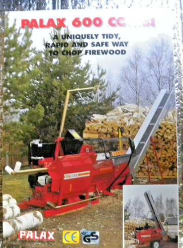Factory Dealership Brochure Palax 600 Combi Fire wood Splitter FREE ...