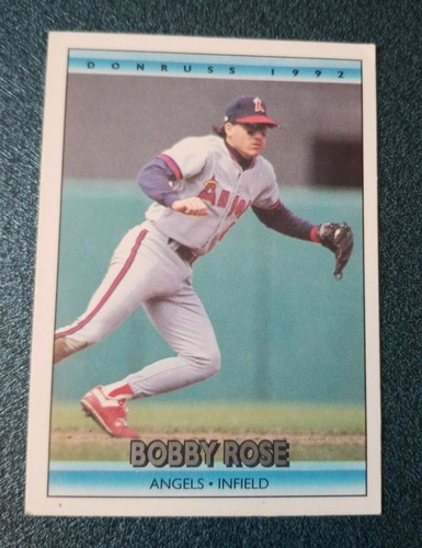 1992 Donruss Baseball Card #90 Bobby Rose - California Angels | eBay
