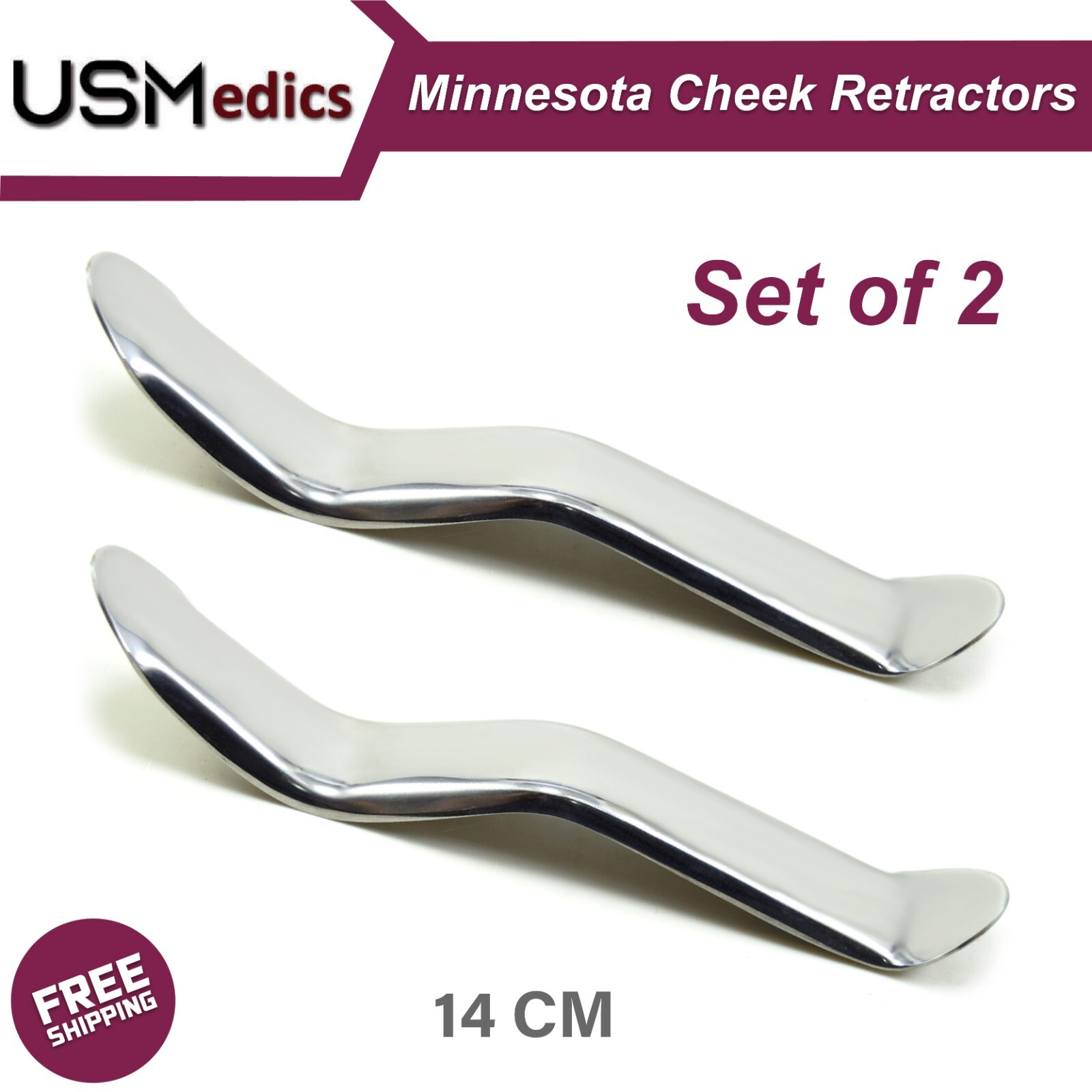 Surgical Dental Minnesota Retractor Bone Curette Forceps Depressor NEW ...