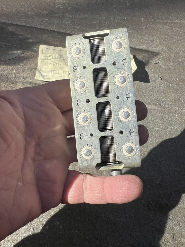 Capacitors Air CONDENSER CO 4 Gang Tuning TUBE Ham Transmitter Tuner NO ...