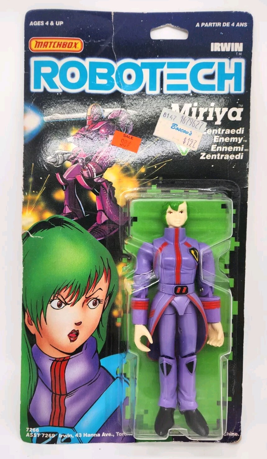 Robotech Miriya Zentraedi Enemy 6" Action Figure Matchbox Irwin 7266 ...