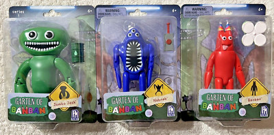 GARTEN OF BANBAN ACTION FIGURE SET OF 3 BANBAN / NABNAB / JUMBO JOSH ...