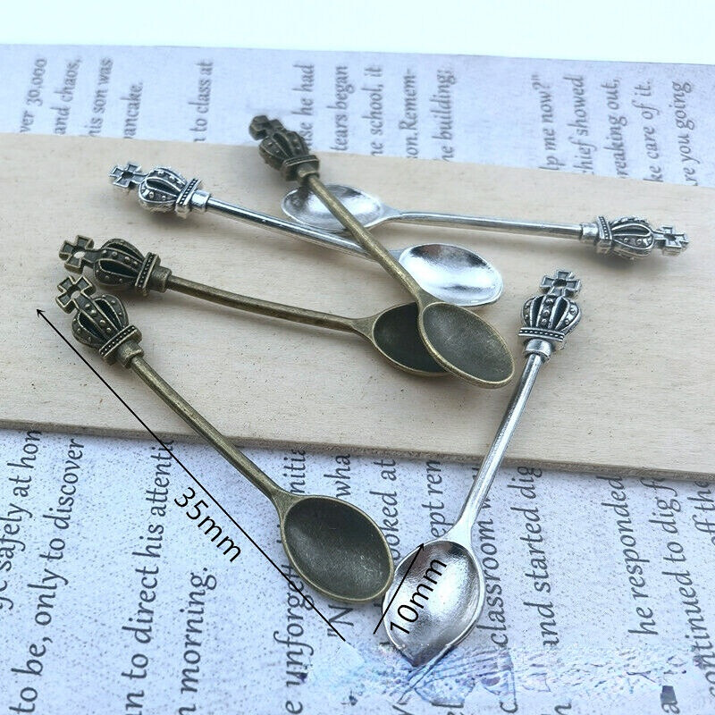 6x Dolls House Miniature 1/6 Scale Vintage Spoons Kitchenware Tableware ...