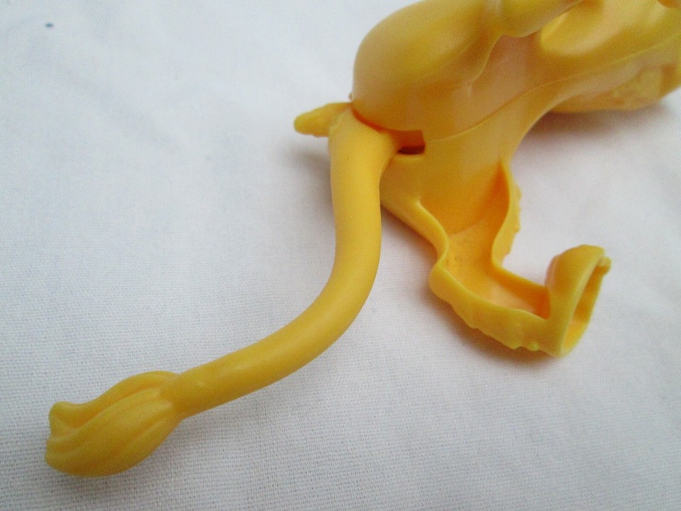 Lion Toy Figurine plastic Angry Male jungle animal Predator yellow | eBay