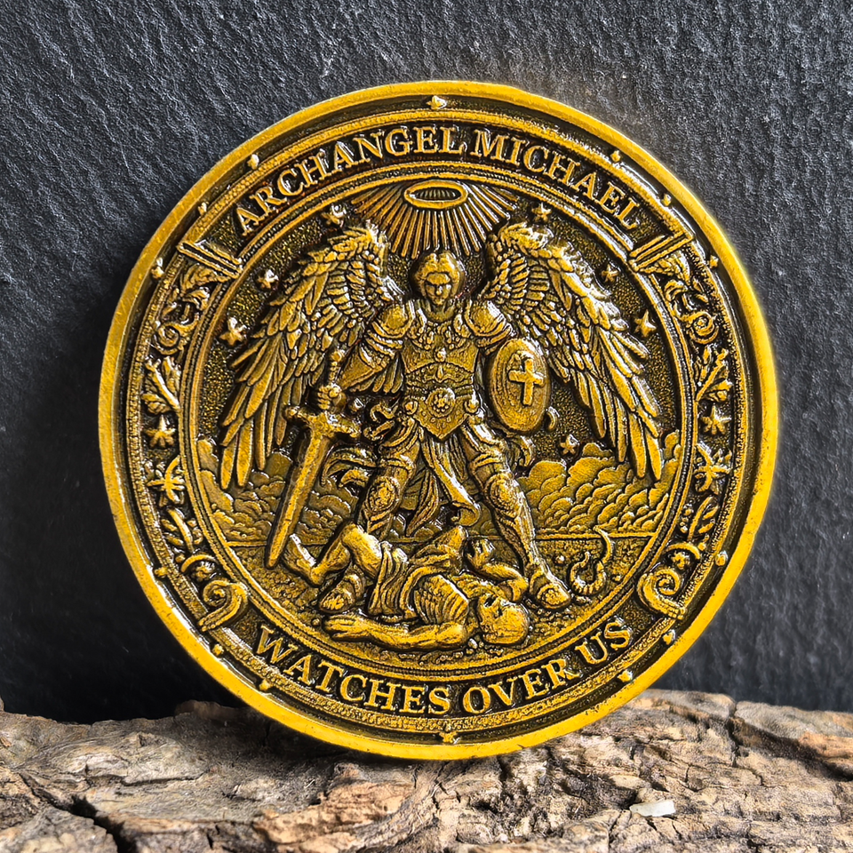 The Archangel Michael Protection Challenge Coin | eBay