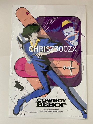 Cowboy Bebop Spike Spiegel Faye Craig Drake Poster Screen Print 24x36 ...