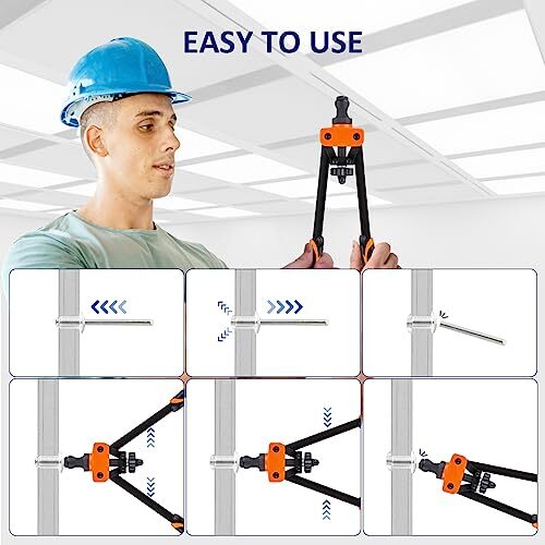 Pop Rivets 190PCs Aluminum Blind Rivet Pack in 8 Sizes3/16 * 5/8" 3/16 ...