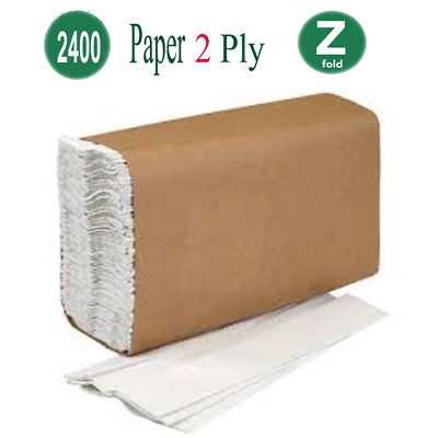 Z Fold Paper Hand Towels Tissue Blue Qty 2400 Z Fold 2 Ply Size 215mm x ...