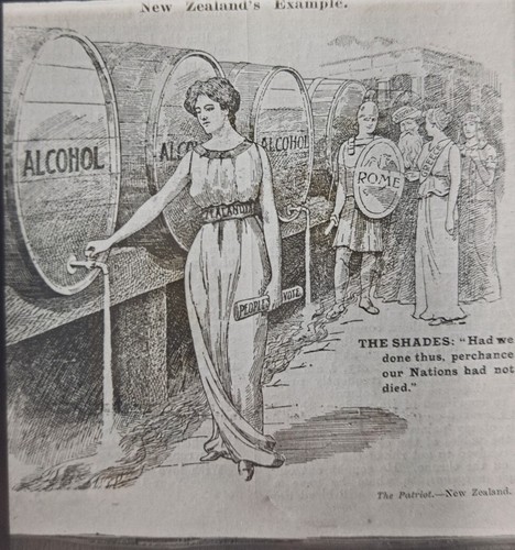Prohibition Temperance New Zealands Example Satire Magic Lantern Glass ...