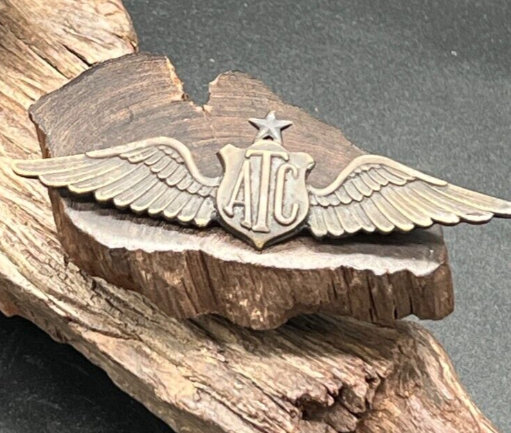 Vintage Set / WWII Air Transport Command (ATC) Hat Badge / ATC Pilot ...