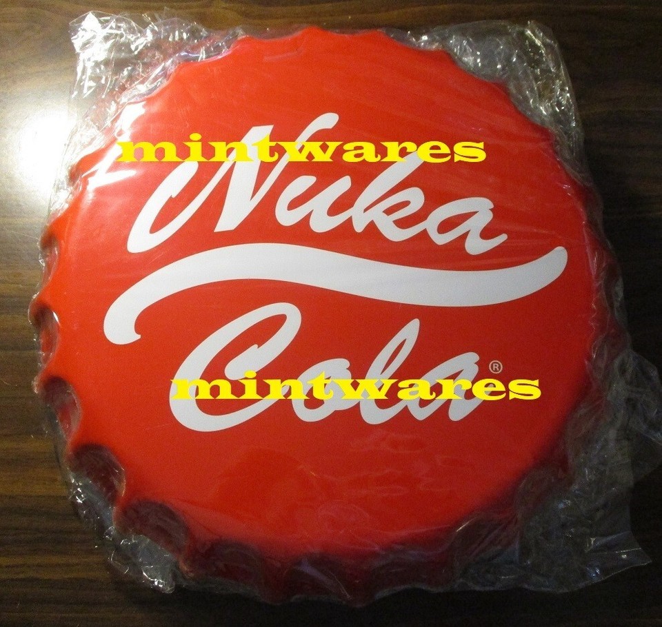 Fallout Nuka Cola World Bottle Cap Tin Sign Wall Plaque Figure Official ...